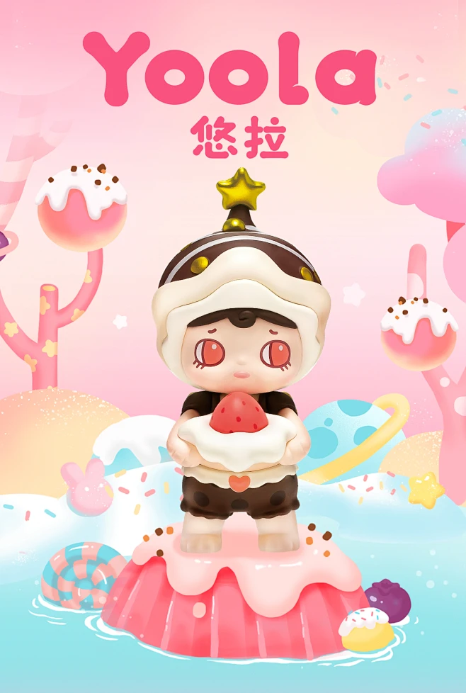 rolife若来 Yoola悠拉有氧甜品系列盲盒手办公仔不支持退货退款-tmall.com天猫-花瓣网