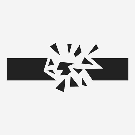 破碎粉碎无连接图标_88ICON https://88icon.com 破碎 粉碎 无连接 断裂 爆炸 断开 压碎