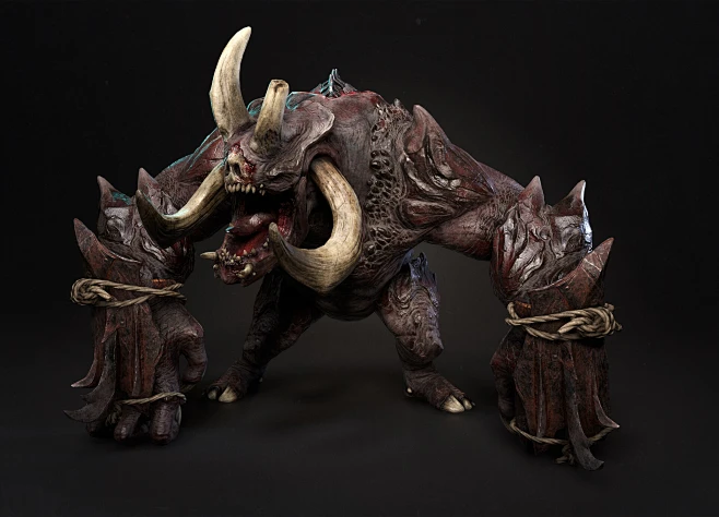 WARCRY Charger, Romain Pommier : This is an enemy I had the chance to designed and modeled for ...