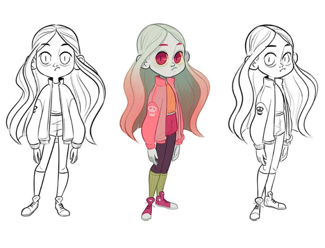 Character design-花瓣网