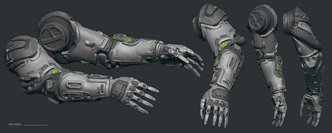 Arm Design - Zbrush-花瓣网