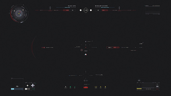Cod FUI hologram HUD Interface Military UI War reticle target (1)
