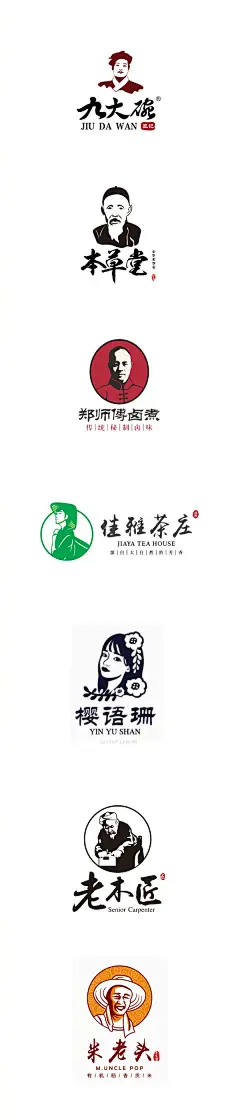 常规通用简约牛头logo图标元素素材素材-花瓣网