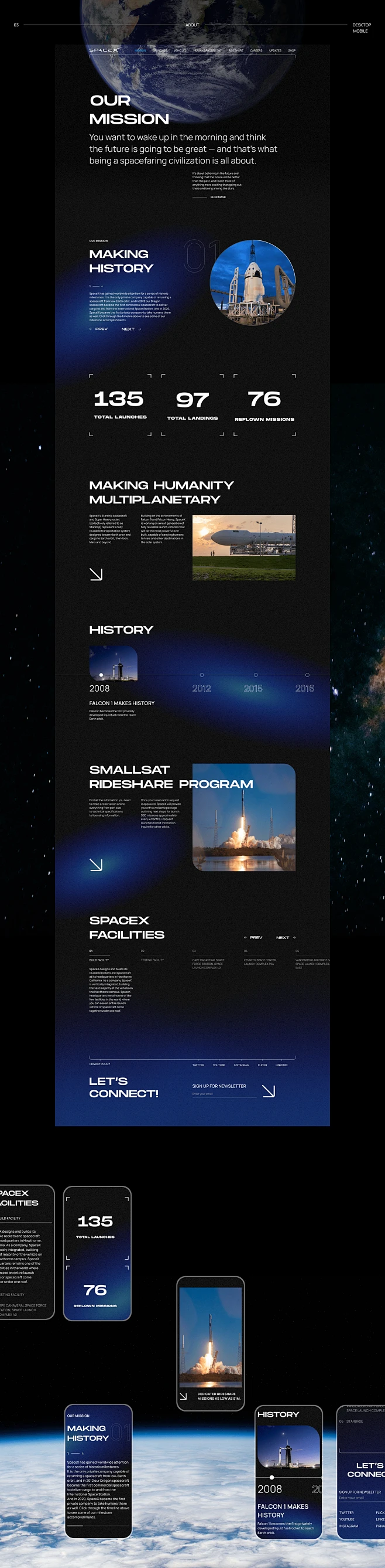corporate Figma Space ux/ui Web Design Website-花瓣网