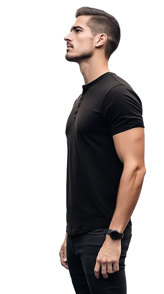 Newreading_Full_body_profile_a_handsome_young_man_fit_standing ...