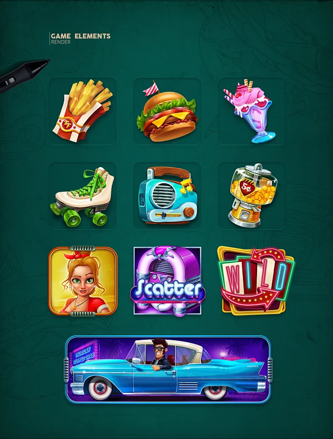 Cloud 9 | Slot Game - Inkration Studio-花瓣网