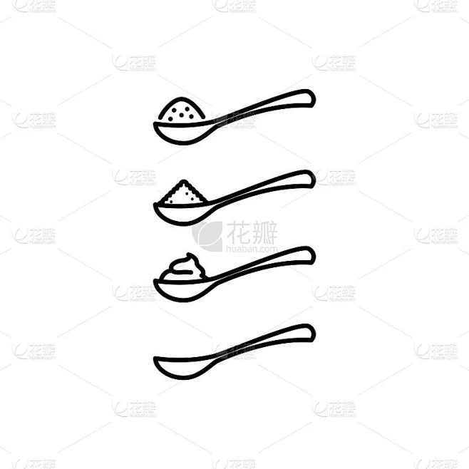 full spoon icon素材-花瓣网