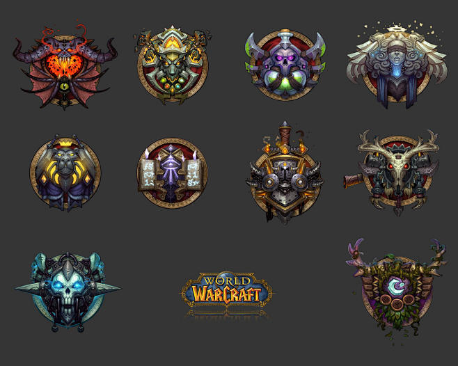魔兽世界职业图标 GAMEUI - 游戏设计圈聚集地 游戏UI