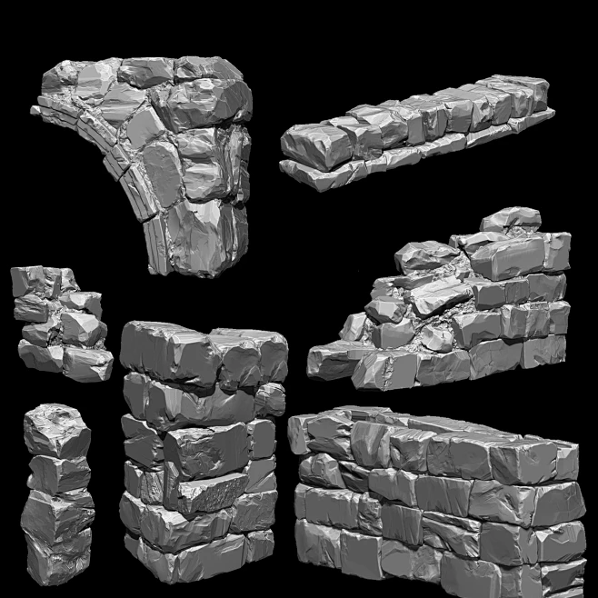 base meshes created in maya and 3d coat then exported to zbrush for ...