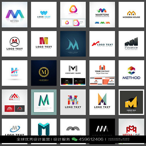 字母M LOGO设计标志品牌设计作品欣赏 (94)