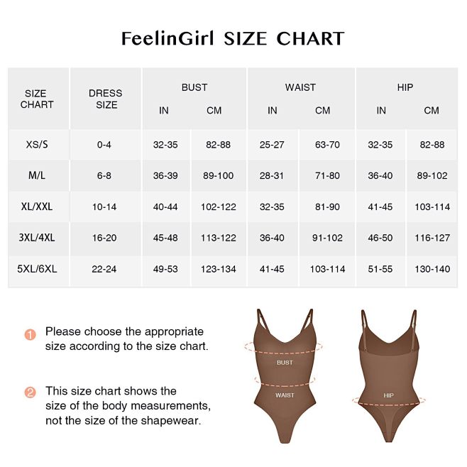 FeelinGirl Shapewear Bodysuit Tummy Control for Women Seamless ...