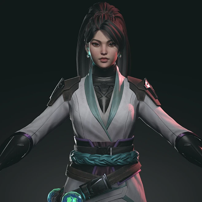 Sage (3D PBR), Ama Ro : Sage 3D PBR model from VALORANT by riot games ...