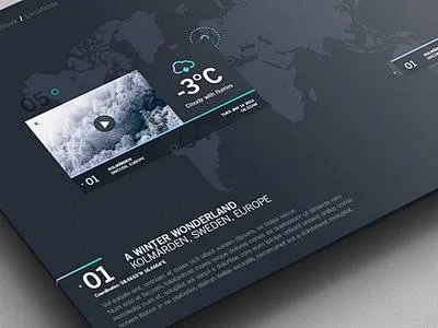 Dribbble - Weather Dashboard / Global Outlook / Locations 2 by Jonathan ...