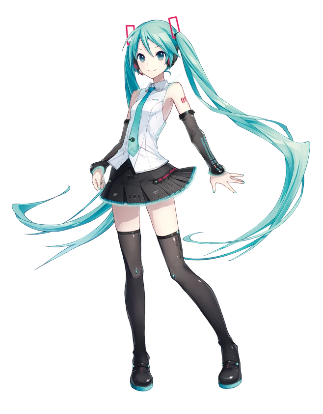 miku V4X~ （可放大） #初音未来# #二次元#-花瓣网
