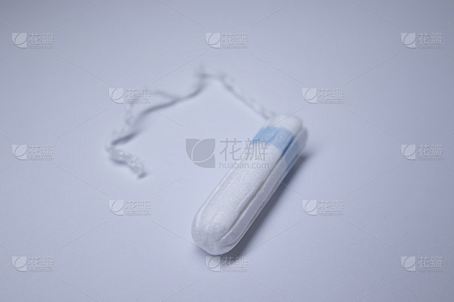 female tampon. menstruation concept. isolated. whi