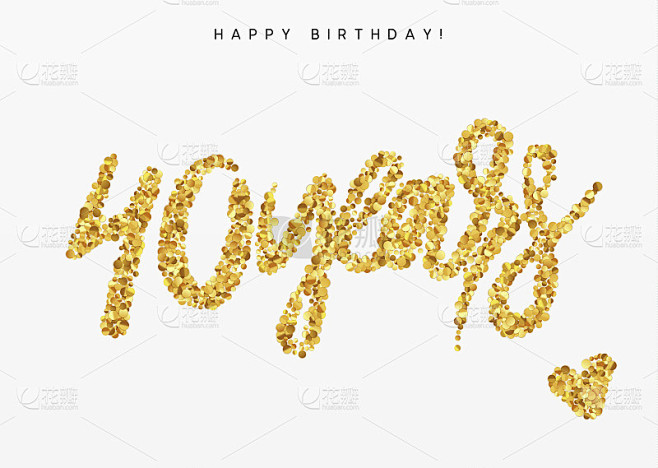 Forty years, Number 40, lettering sign from golden