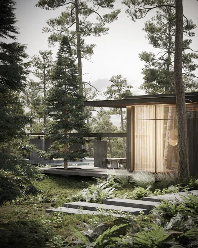 Pine Cove House Designed by Dezest Design-花瓣网