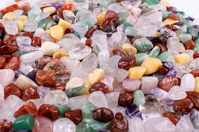 Colorful stones mix texture background, pebbles pa