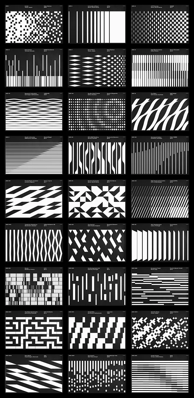 ARC Research : Decomp study of 25 geometric patterns identified in real ...