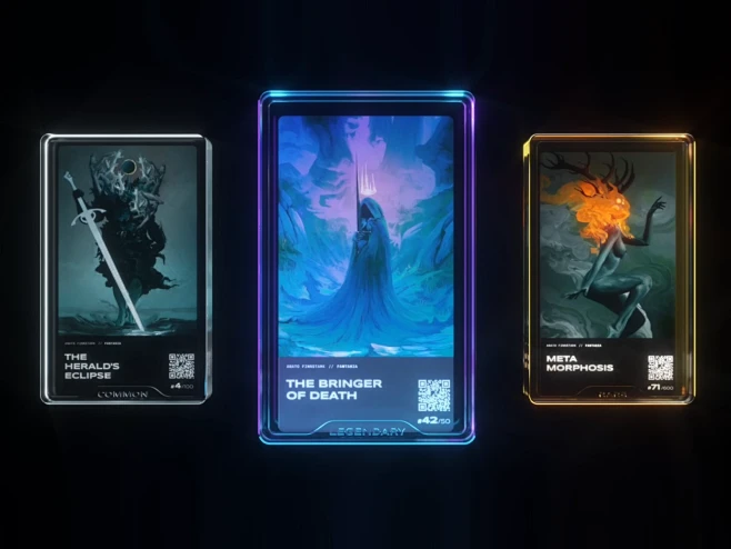 NFT cards design-花瓣网