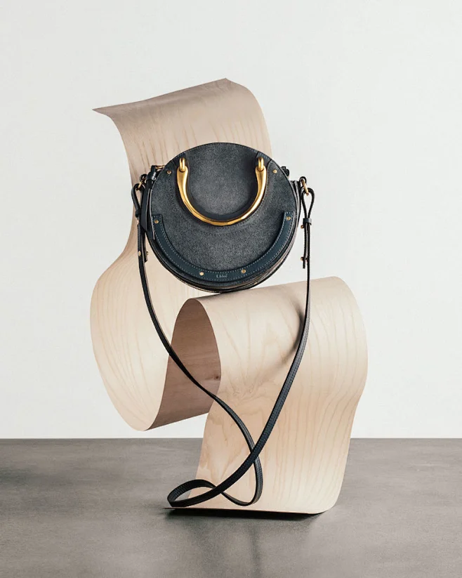 Chloé Pixie Small Round Double-Handle Shoulder Bag-花瓣网