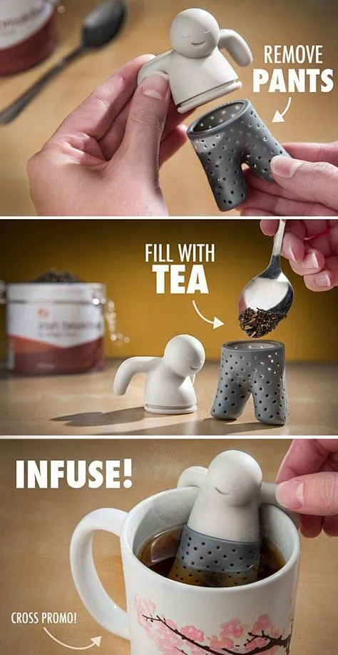 Save waste and add a little fun to your tea time with the Little Man ...