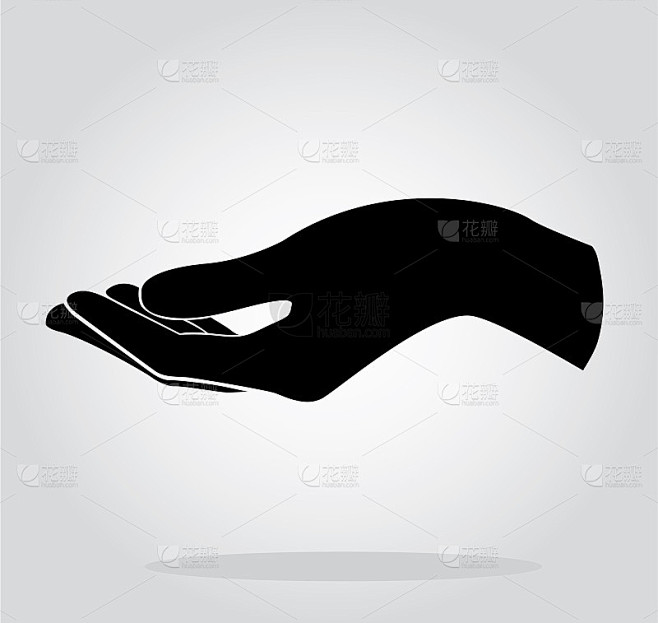 hand holding symbol vector