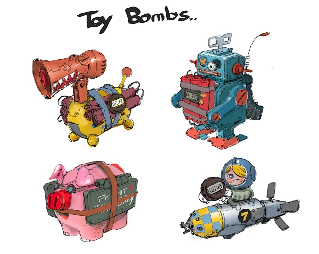 Toy bombs-花瓣网