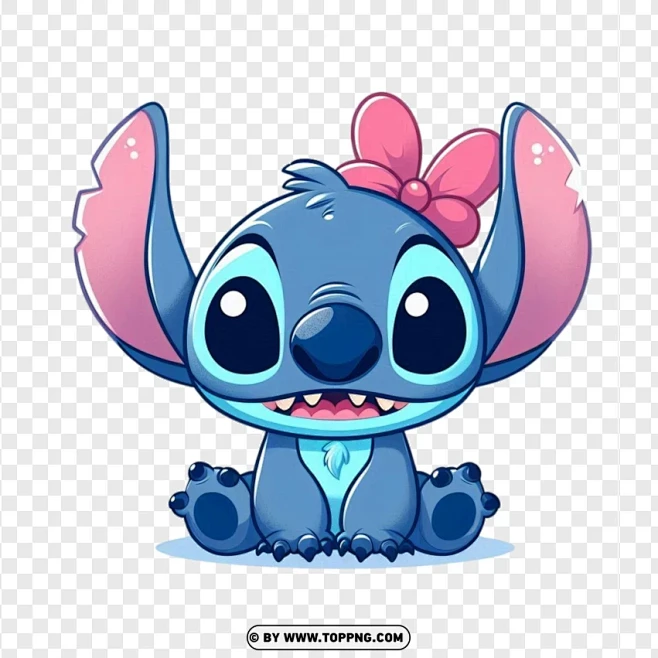 Stitch With Cute Expressions PNG Transparent Background-花瓣网