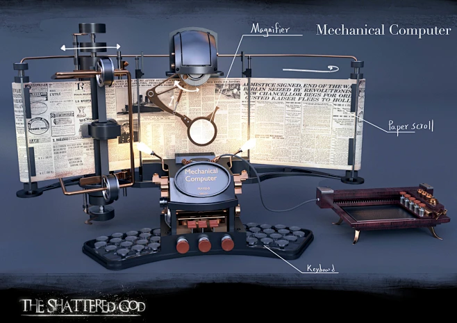 Steampunk Office Props Design, Heng Yi Hsieh : Steampunk Office Props ...