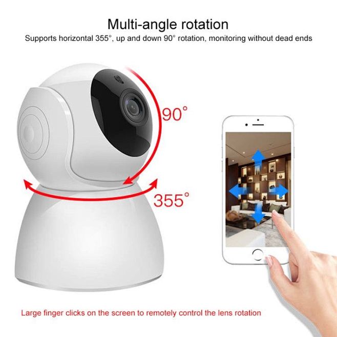 V380 1080P Wireless Camera HD Night Vision Smart Wifi Mobile Phone Rem