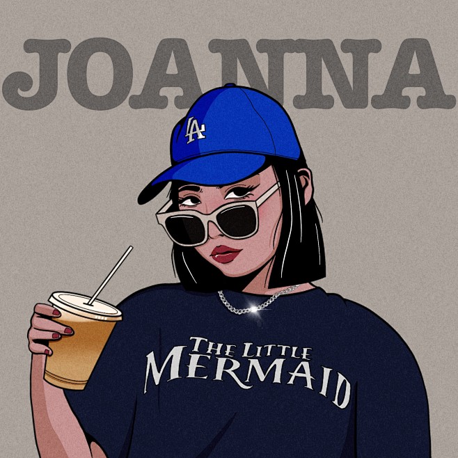 原创美式女生头像