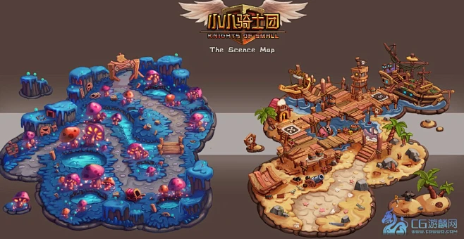 【地图设计清晰卡通】原画集111p-花瓣网