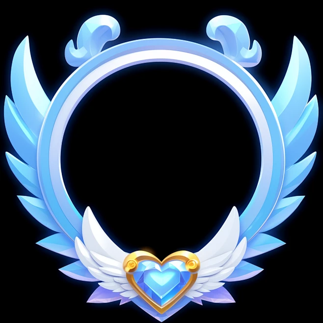 ajmtso0358_3d_Game_avatar_round_frame_circular_border_icon_desi ...