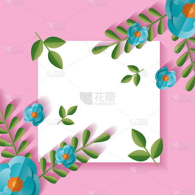 flowers badge decoration