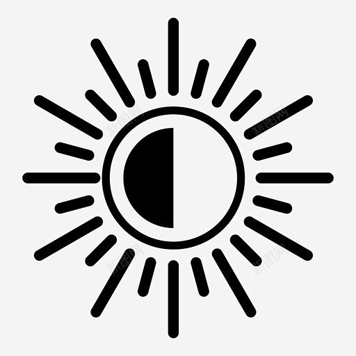 太阳亮度白天图标 设计图片 免费下载 页面网页 平面电商 创意素材