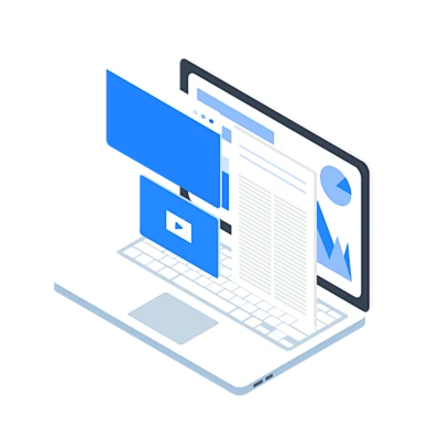 【米图网-52mitu.com】电脑办公插画 流程插画 2.5D插画 商务插画 工作 办公场景 商务 科技插画 金融 渐变 网络 矢量插画 2.5D矢量插画2.5D商务电脑办公插画-花瓣网