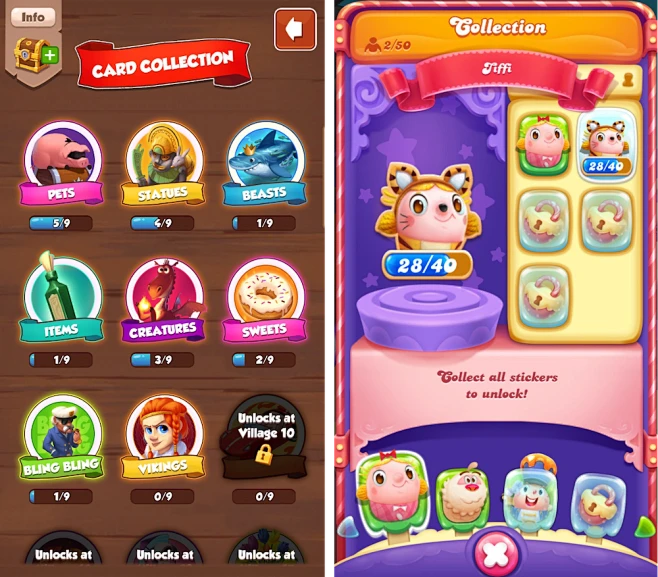 Coin Masters 和 Candy Crush Friends Saga 中的收藏品-花瓣网