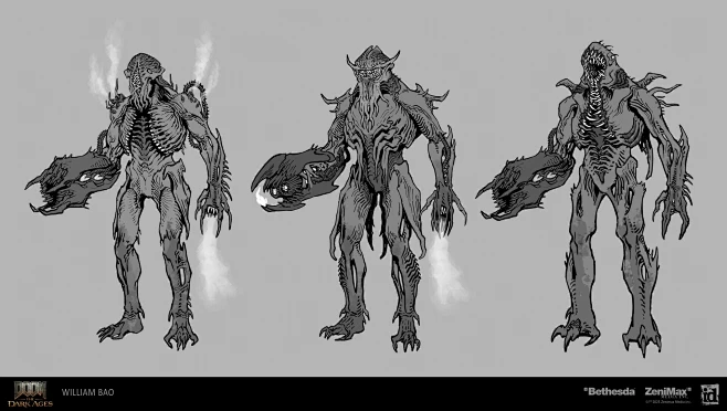 DOOM: The Dark Ages - Cosmic Baron &amp; Cosmic Fodder Ideations-花瓣网