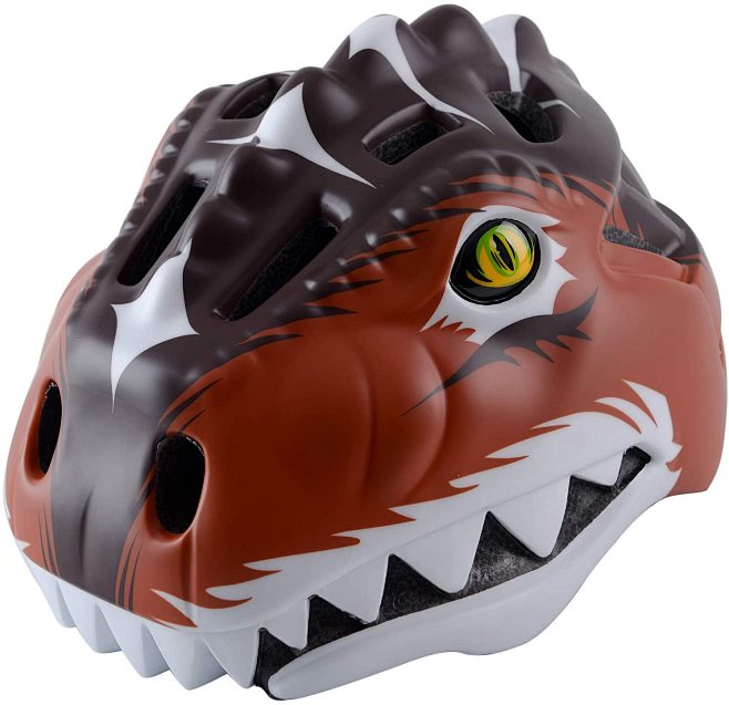 Amazon.com : Apusale Kids Bike Helmets Dinosaur Helmet Adjustable ...