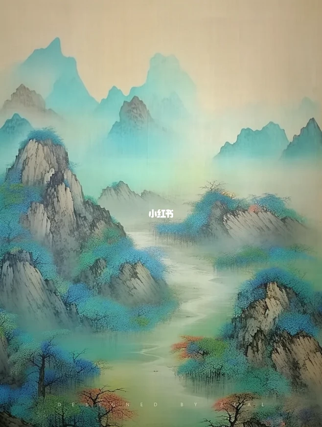 【AIGC】东方美学 || 只此青绿