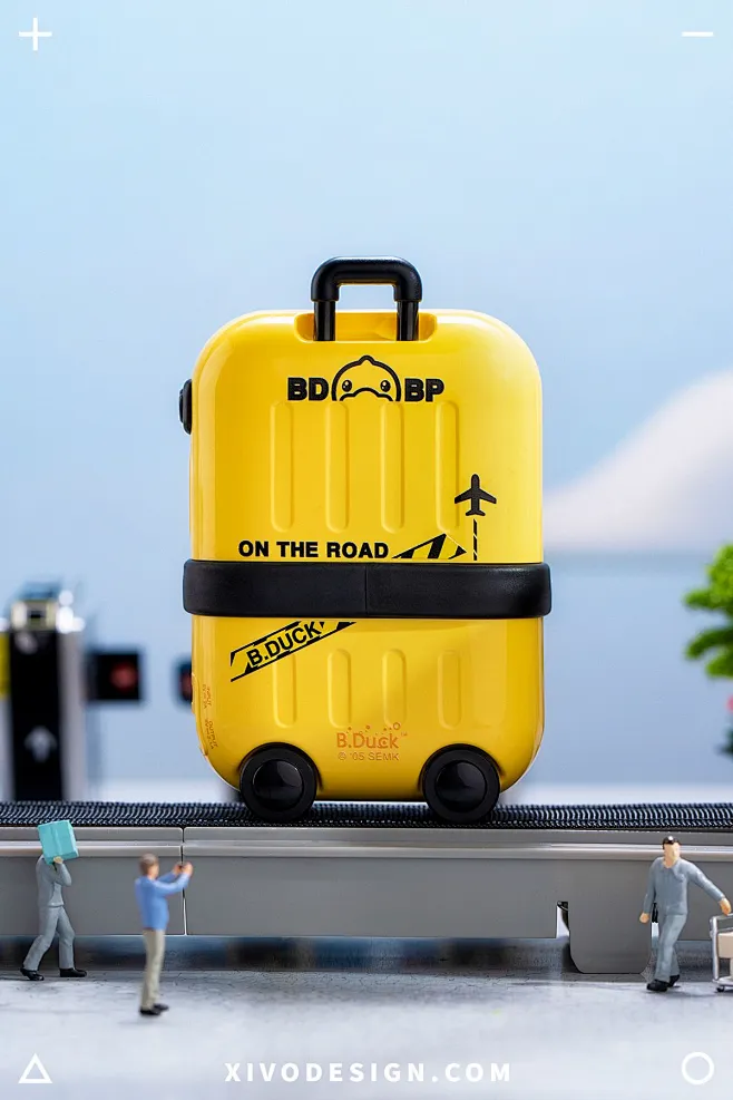B.Duck Power Bank小黄鸭行李箱移动电源-花瓣网