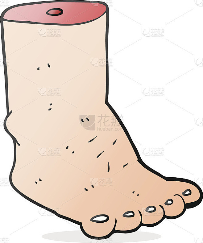 卡通的脚