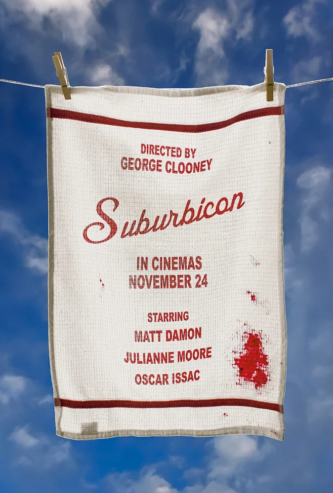 suburbicon teaser poster by Jordan Bolton 3-花瓣网