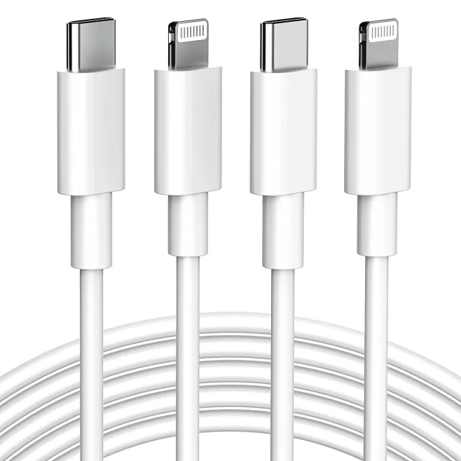 Amazon.com: Cuanyeon USB C to Lightning Cable 6ft 2Pack Apple MFi ...