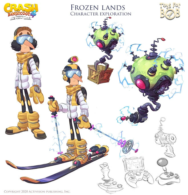 {游戏系列} 美国 Crash 4（场景，角色，UI）-花瓣网