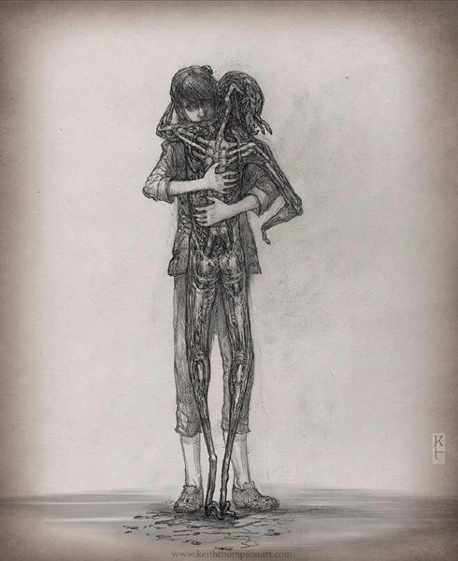 概念设计师 Keith Thompson 为新版#养鬼吃人# 做的概念设计图！单看概念图感觉实现难度不小，但最后在影片的效果中还原的还是非常不错的。