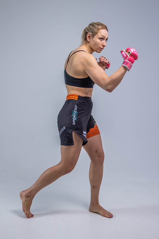girl fighter action pose-718
