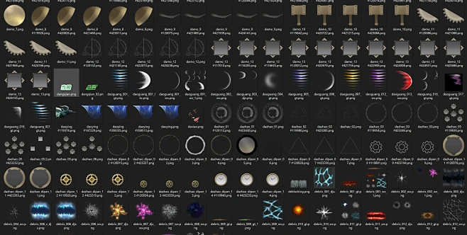 一套不错的二次元UI图标及特效贴图-特效素材-微元素 - Element3ds.com!-花瓣网