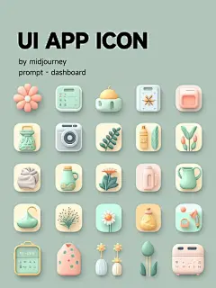 UI APP ICON-花瓣网